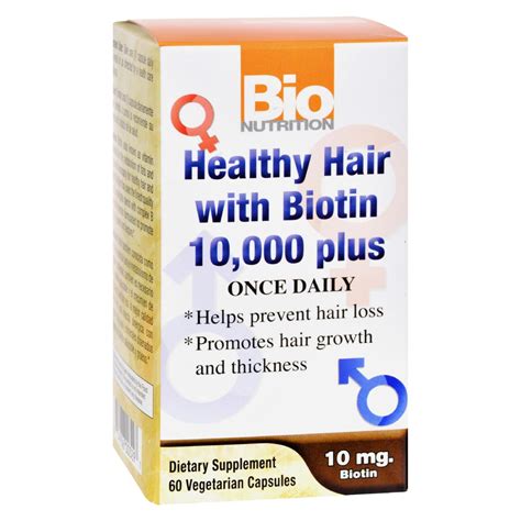 Bio Nutrition Healthy Hair With Biotin 60 Ct Hey Pharma