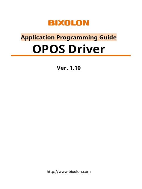Manual Opos Driver Labelprinter English V110 Download Free Pdf String Computer Science