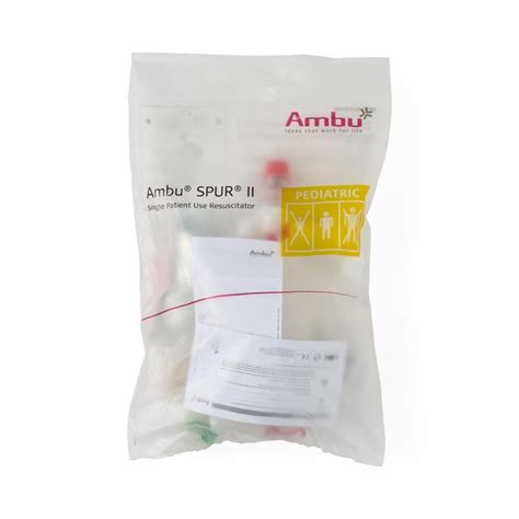 Bvm Ambu Spur Ii With Bag Reservoir With Pop Off Valve Manometer