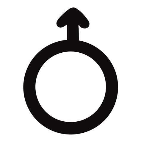Man Sign Gender Age Sexuality Hormones Symbol Icon Logo Indicate Blue Cartoon Drawn