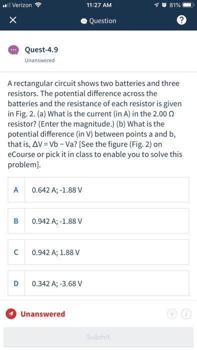 Solved Verizon 1127 Am 10 81 х Question Quest 47
