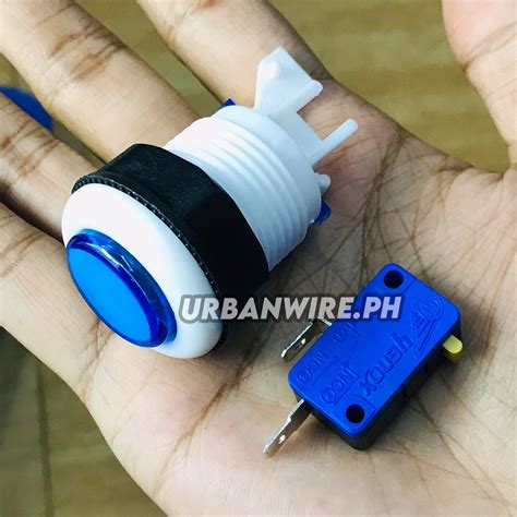 Blue Push Button With Micro Switch For Videokekaraokepisonet Shopee