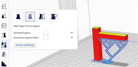 540 Drop Down Support Mesh In Per Model Settings Not Visible Upon Ticking Box · Issue