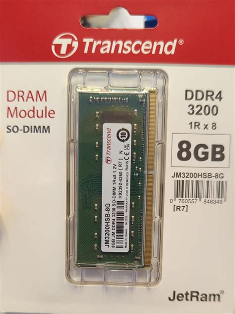 Transcend JetRam DDR4 8GB 3200 Mhz Swiftech Computer Repair Centre Tunbridge Wells Tonbridge