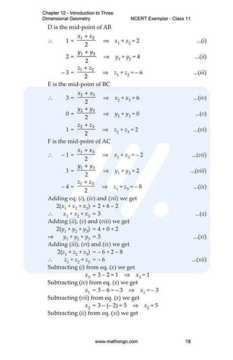 Ncert Exemplar For Class 11 Maths Chapter 12 Mathongo