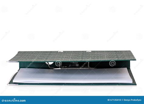 Single Green File Folder Stock Photo Image Of Manual