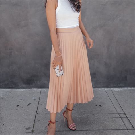 Zara Skirts Zara Pleated Midi Skirt S Poshmark