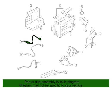 2007 2009 Nissan Oxygen Sensor 22693 Ja00b Cmas Colonial Nissan