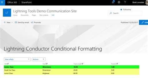 Sharepoint Online Column Formatting Lightning Tools