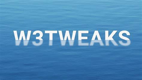 Refracted Floating Text Effect W3tweaks Refracted Floating Text Effect W3tweaks