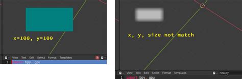 Python Glsl 2d Space Transform Matrix Of Custom Shader Blender