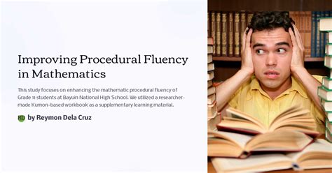 Improving Procedural Fluency In Mathematics