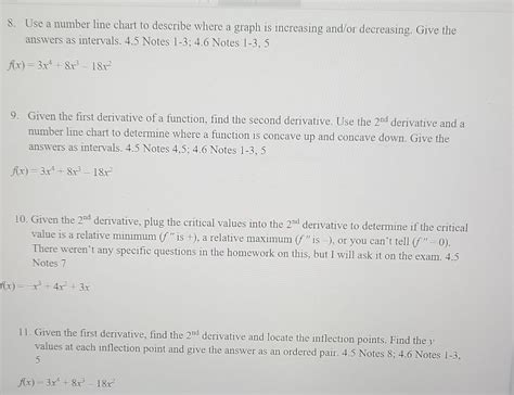 Solved Use A Number Line Chart To Describe Where A Graph Chegg Com