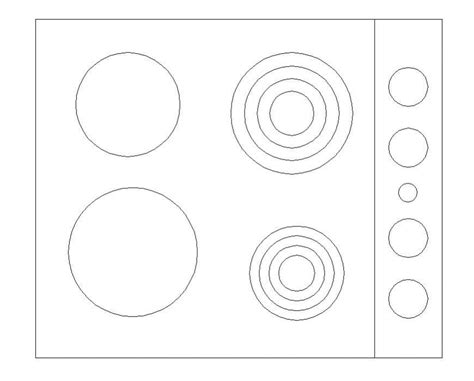 Gas Stove Detail 2d View Cad Block Layout File In Autocad Format Cadbull