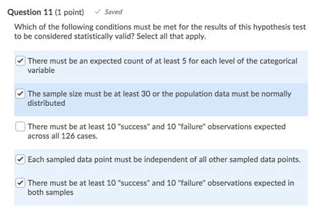 Solved Question 11 1 Point Saved Which Of The Following