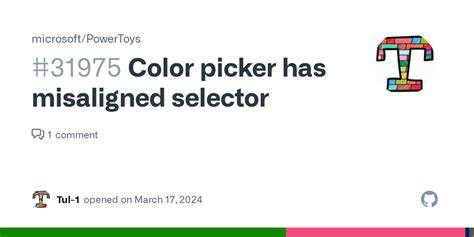 color picker has misaligned selector · issue 31975 · microsoft
