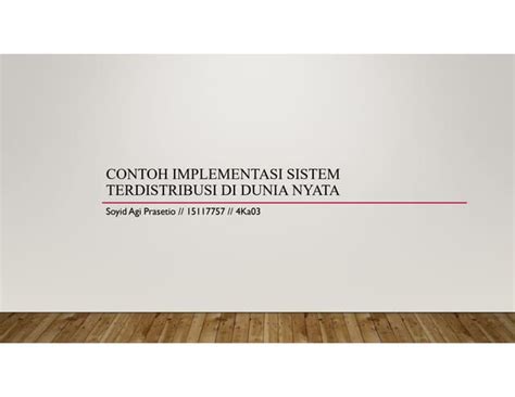 Implementasi Sistem Terdistribusi Pdf