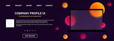 Glassmorphism Website Template Dashboard User Interface Vector Template