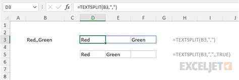 Excel Textsplit Function Exceljet