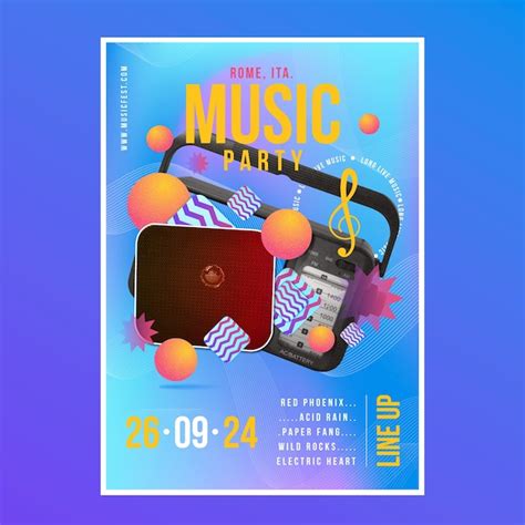 Free Vector Gradient Event Poster Design