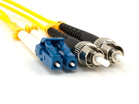 15m Singlemode Duplex Fiber Optic Patch Cable 9125 Lc To St
