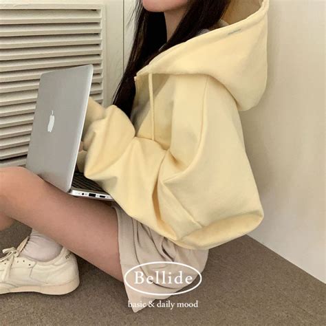 베이델리 Made루즈핏 러버 자수 투웨이 후드집업