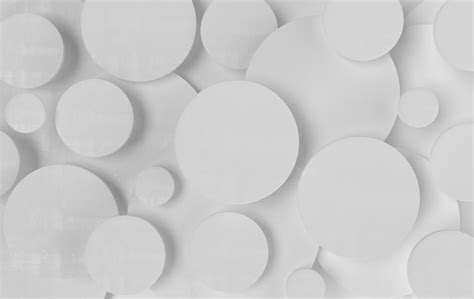 둥근 디스크 추상 배경 필드 효과의 깊이 원 세라믹 또는 콘크리트 흰색 장식 요소와 현대 셀룰러 패널 3d 벽 텍스처 인테리어 벽지 디자인에 대한 기하학적 3d 렌더링 배경