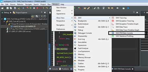 Stm32 Debugging With St Link V2 Swd Serial Wire Viewer Deepblue