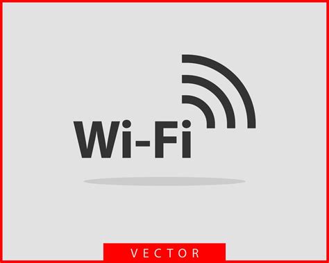 Free Wi Fi Icon Connection Zone Wifi Vector Symbol Radio Waves Signal 14437350 Vector Art At