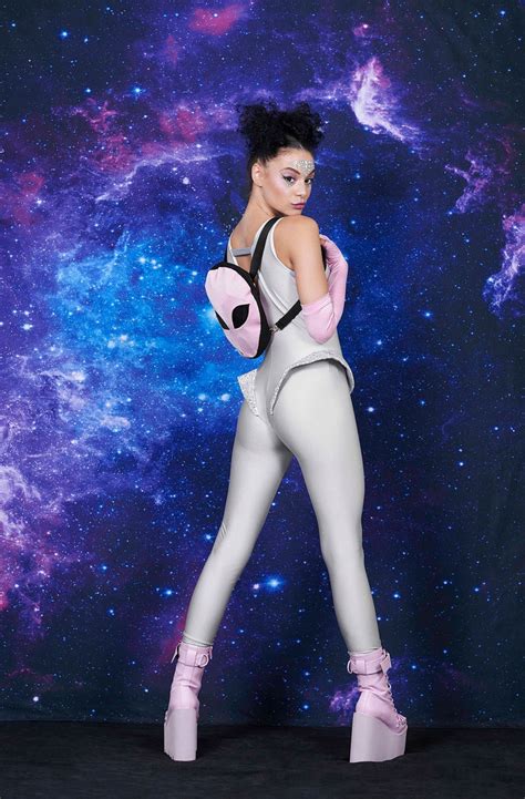 Silver Alien Bodysuit Sexy Halloween Costume Woman Halloween Etsy