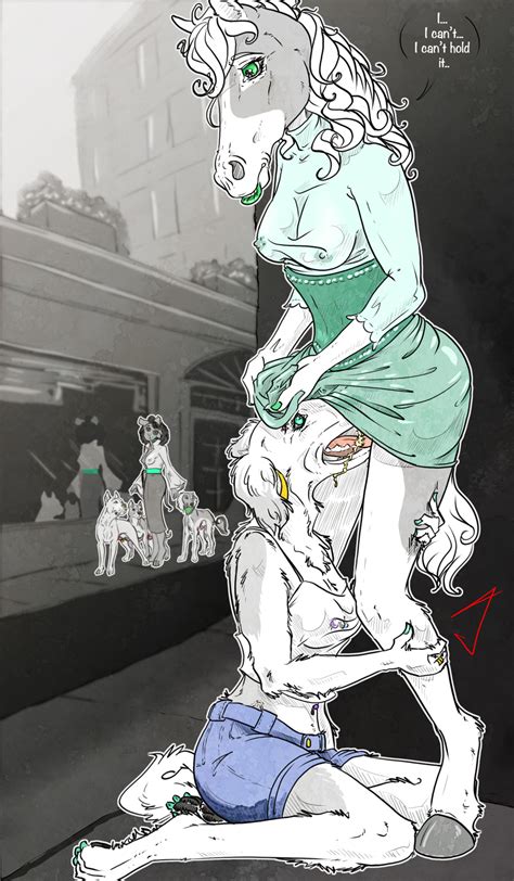 Rule 34 Accident Breasts Canine Caught Clothed Clothing Cunnilingus