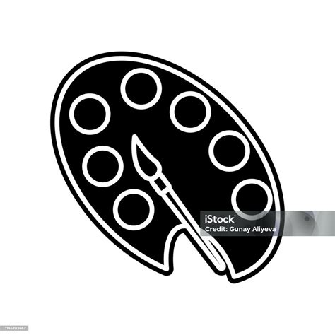 팔레트 아이콘으로 브러시를 페인트 합니다 모바일 개념 및 웹 응용 프로그램 아이콘 교육의 요소입니다 문양 웹사이트 디자인 및 개발을 위한 플랫 아이콘 앱 개발 0명에 대한