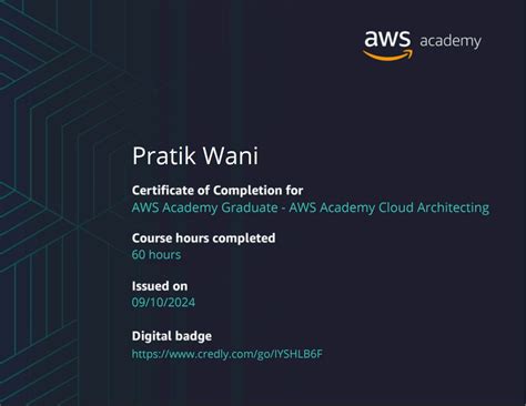 Pratik Wani On Linkedin Aws Cloudcomputing Awsacademy Cloudarchitecture
