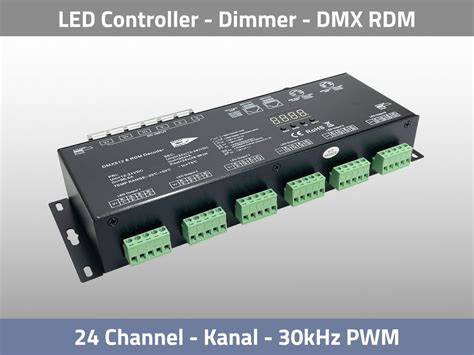 Channel DMX RDM LED Controller X A PWM XLR With Master Mode Bit Max KHz