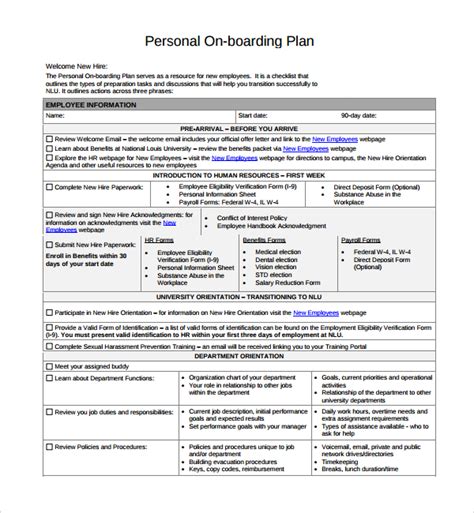 Employee Benefits Summary Template