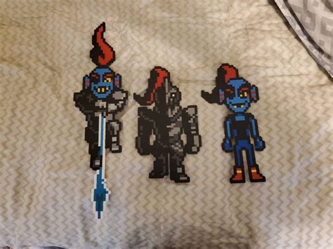 UNDERTALE Undyne Perler Bead Sprite Set Etsy