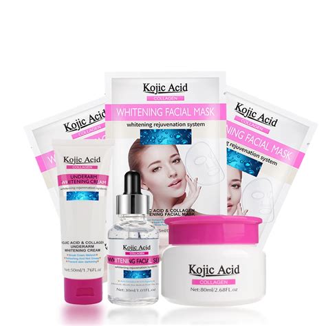페이셜 콜라겐 세럼 모이스춰 라이징 화이트닝 크림 페이드 얼룩 복구 수축 모공 브라이트 페이스 마스크 안티 링클 스킨 케어 세트 Aliexpress