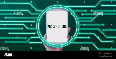 Text Showing Inspiration Proofreading Word Written On Act Of Reading And Marking Spelling