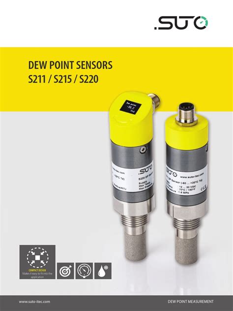 New Dew Point Sensor S220 Suto Itec 메뉴얼 Descargar Gratis Pdf Sensor Calibration