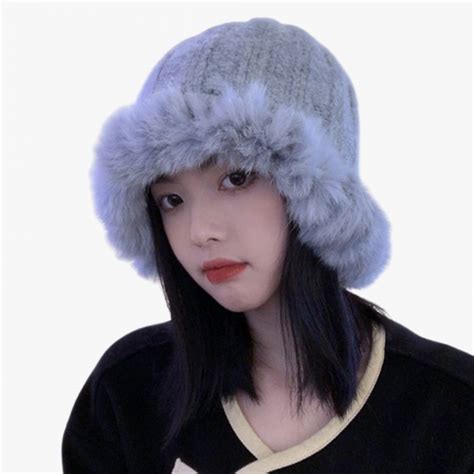 아이엠써니 니트모자 타라싸코 밍크 퍼 니트 캠핑 골프 여성 봄 여름 가을 겨울 벙거지 모자 버킷햇