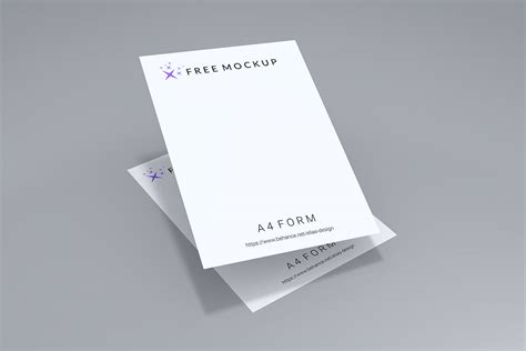 Minimalistic A4 Form Mockup Free Download Creativetacos