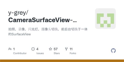 Github Y Greycamerasurfaceview Master 拍照，录像，闪光灯，摄像头切换，前后台切换于一体的