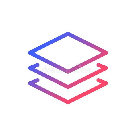 Layers Panel Pixel Perfect Gradient Linear Ui Icon Stock Vector Illustration Of Instrument