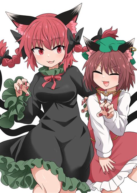 Kaenbyou Rin And Chen Touhou Drawn By Chups Danbooru