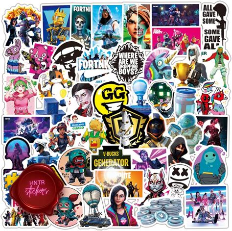Hntr Gaming Stickers Gamer Stickers Edition Fortnight Stickers