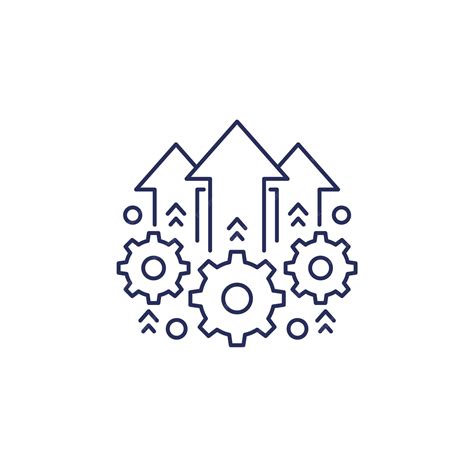 Premium Vector Operational Excellence Efficient Production Line Icon