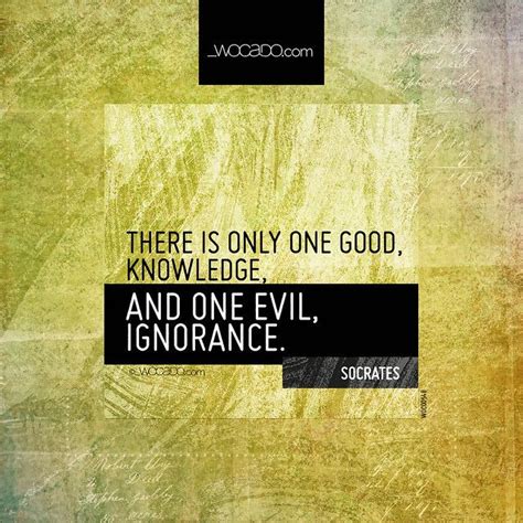There Is Only One Good Knowledge Socrates Quotes