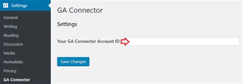 Install Ga Connector Tracking Code Api Based Integration Ga Connector
