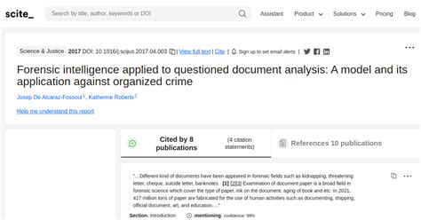 Forensic Intelligence Applied To Questioned Document Analysis A Model