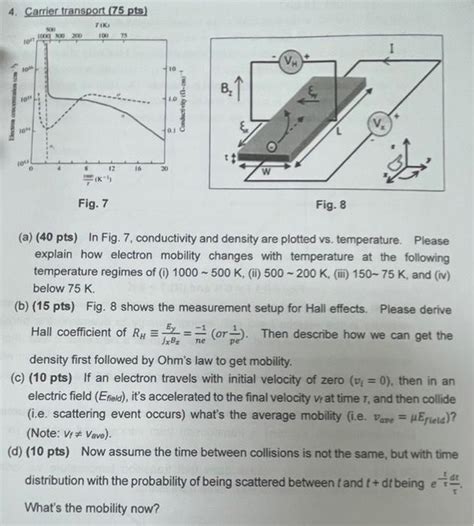 Solved 4 Carrier Transport 75 Pts Fig 7 A 40 Pts In Chegg